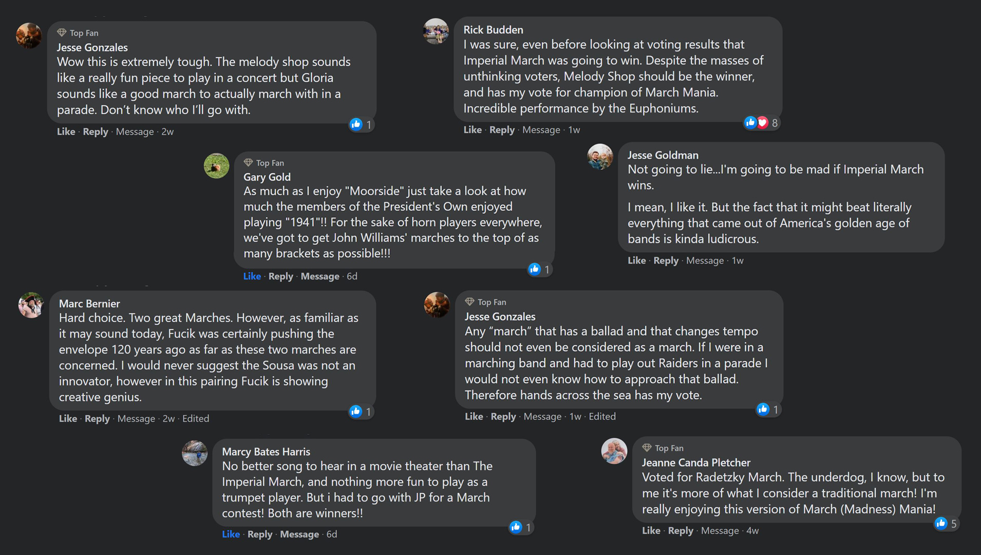 2021 Sousa's March Mania Results > United States Marine Band > News